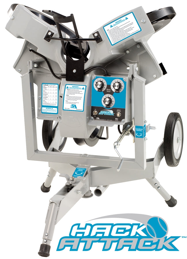 HACK ATTACK 3-Wheel Softball Pitching Machine | HittingWorld.com